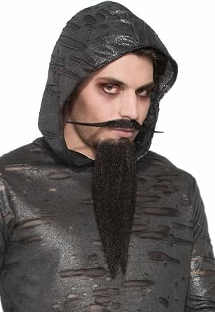 Amazon.com: Forum Novelties Wizard Warlock Beard & Moustache Black ...