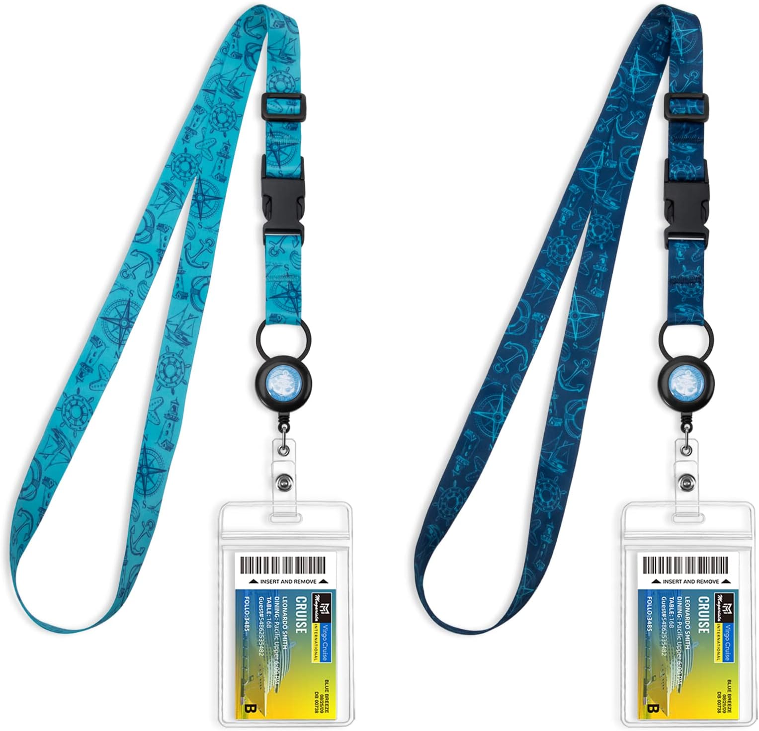 BEANPRECOY 10 Pack Cruise Lanyard with ID Card Holder Durable Lanyard ...