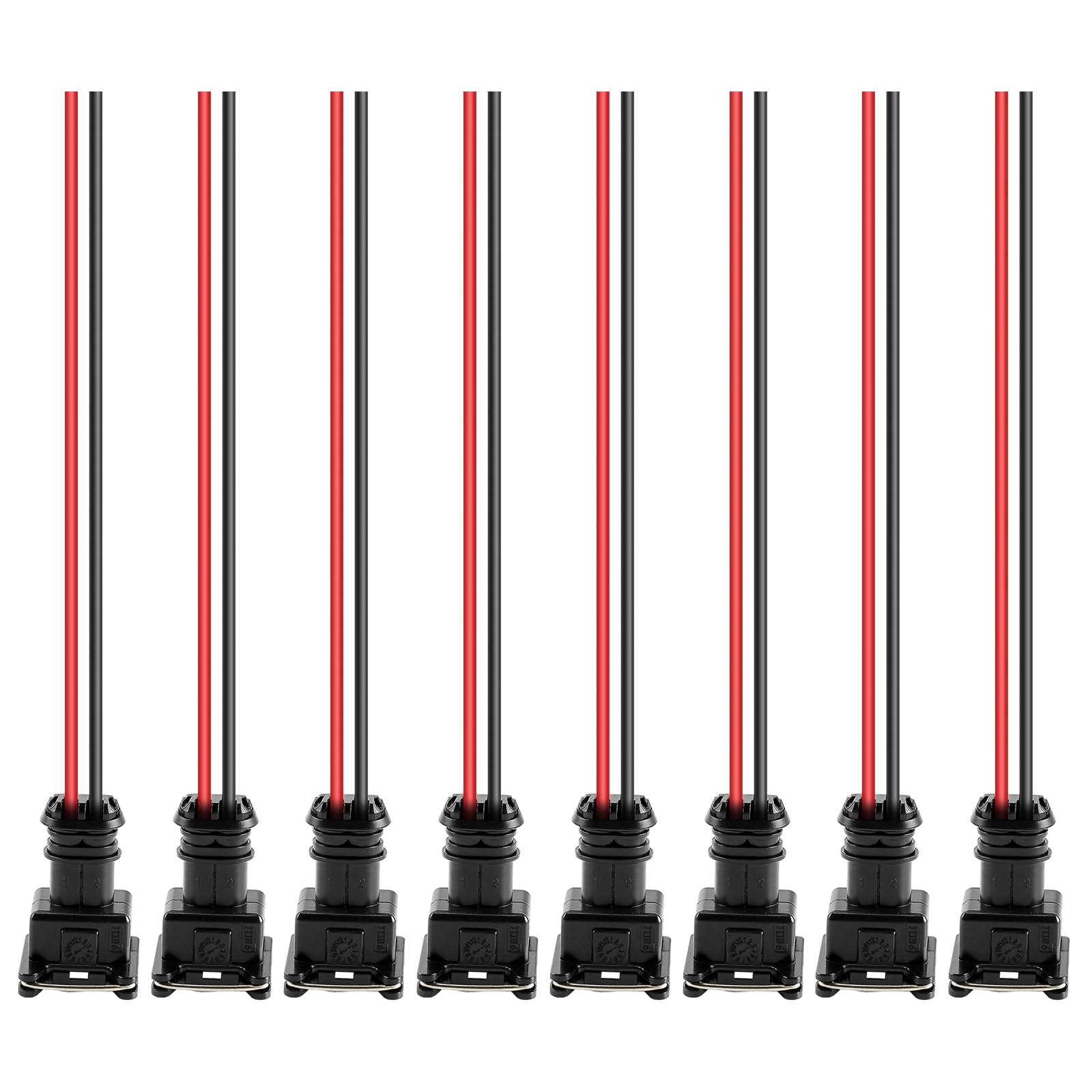 MOTOALL Fuel Injector adapter Connector EV1 Plug Wiring Harness Pigtail ...