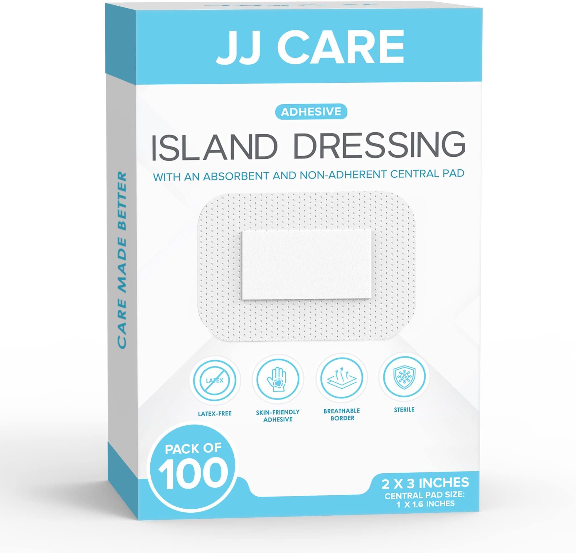 Amazon.com: 4070 Dressing Caliber Island Wound LF St Cotton 2x3" Non ...