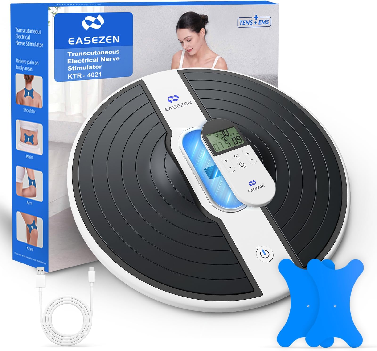Amazon.com: EMS Foot Massager for Neuropathy, Rechargeable TENS & EMS ...
