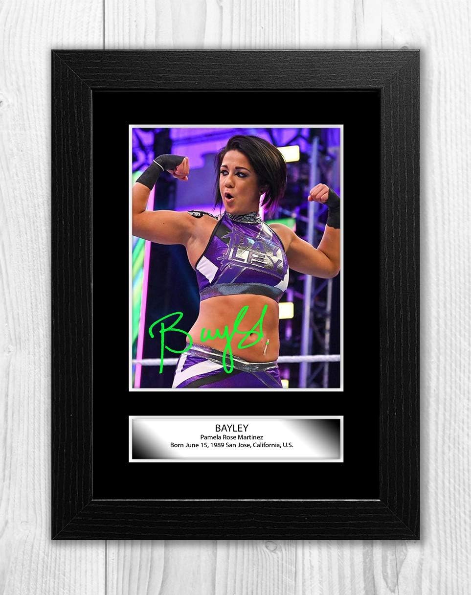 Bayley 1 WWE wrestling printed reproduction autograph photograph ...