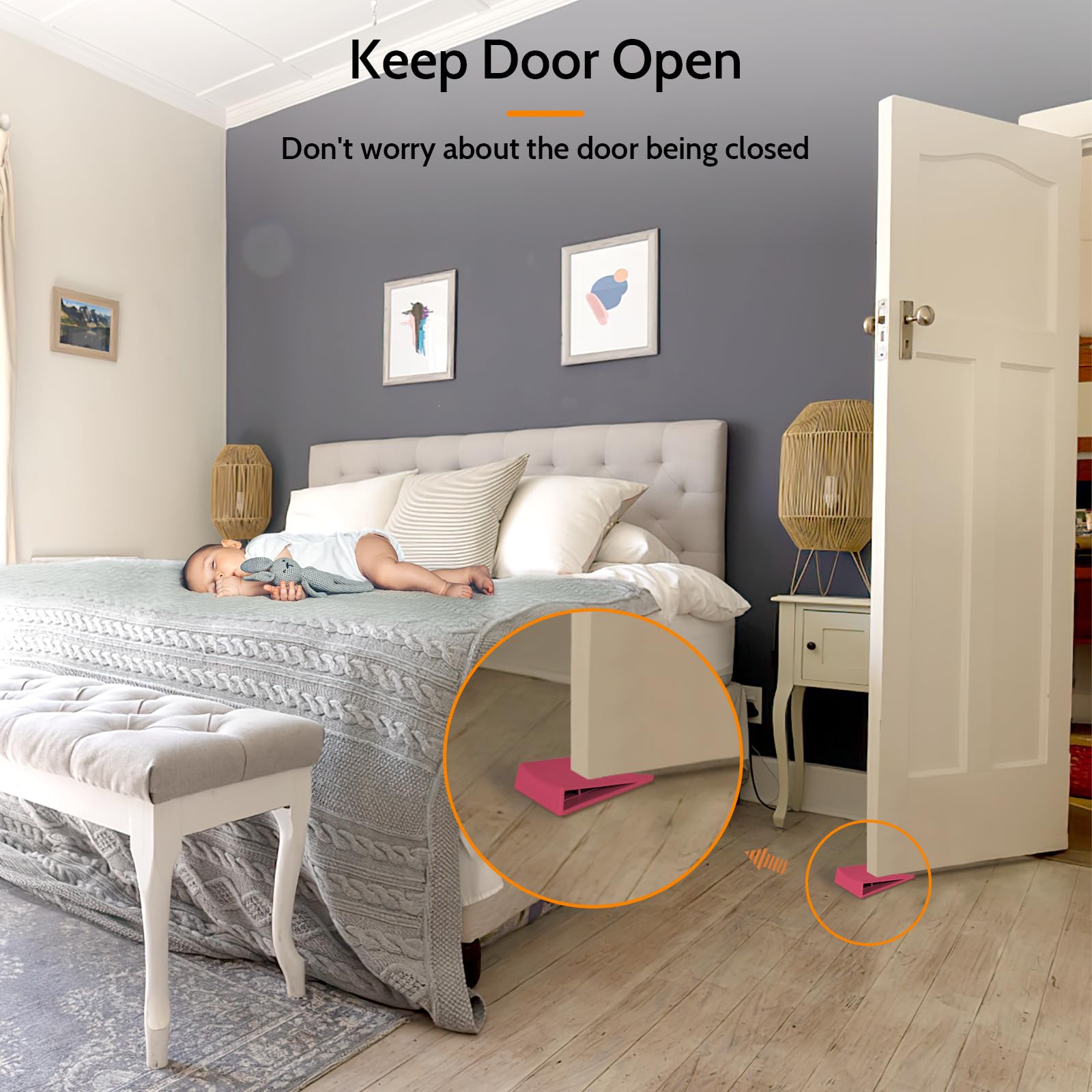 Snapklik.com : Optish Original Patented Door Stoppers For Bottom Of ...