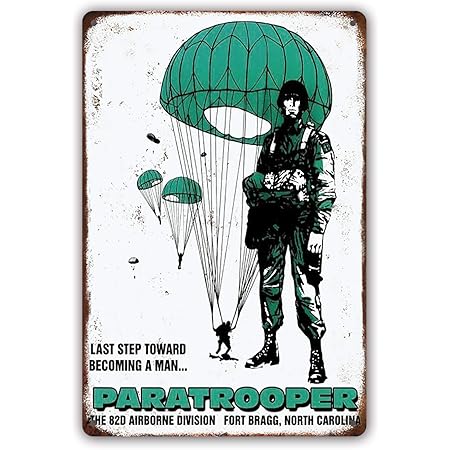 Amazon.com: Vintage Tin Sign Airborne The Finest Us Army Metal Poster ...