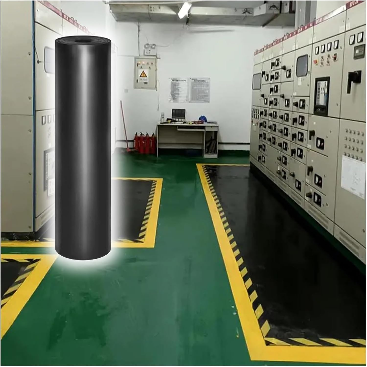 Electrical Panel Safety Mat - Cuttable Insulation Rubber for Electric ...