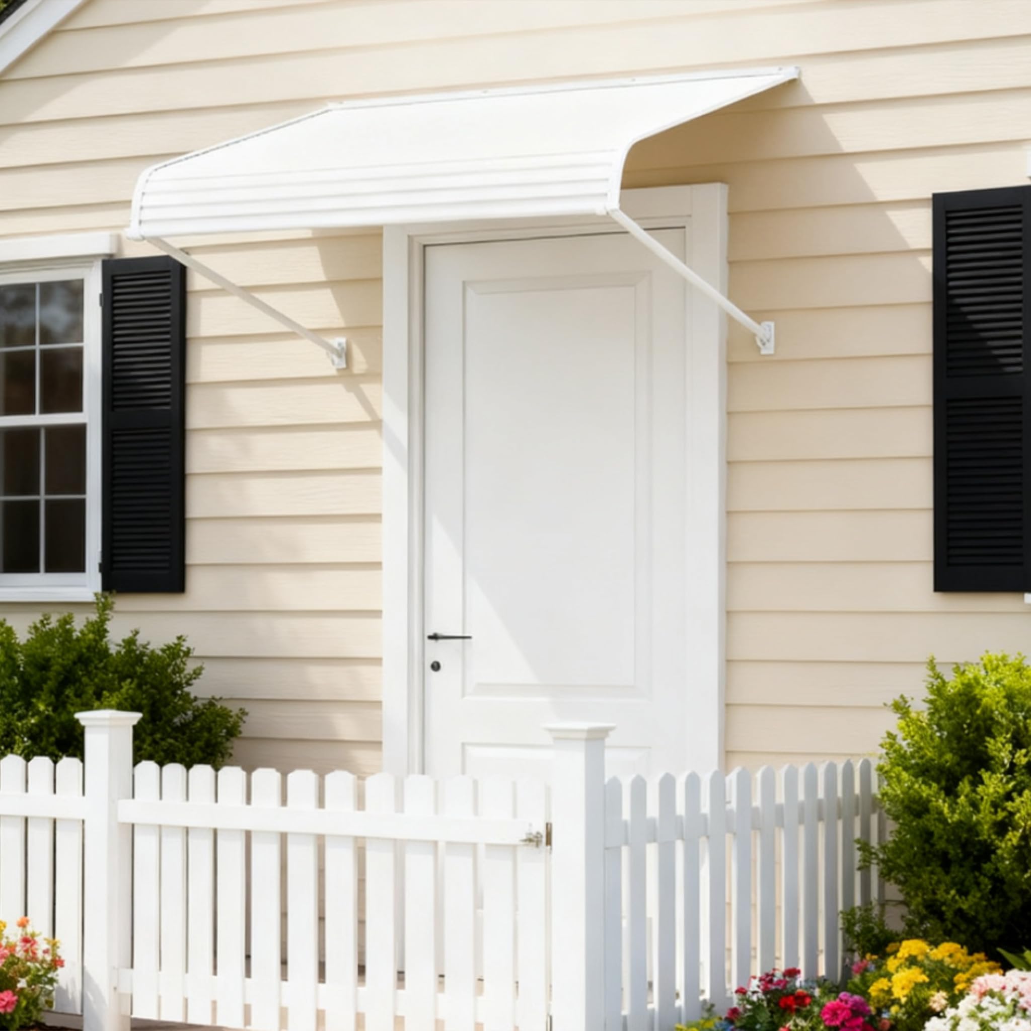 Snapklik.com : Kozyard Window Awning W48 X D40, Aluminum Frame