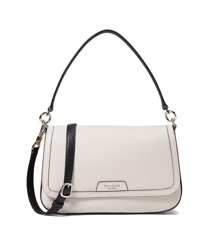 Kate Spade New York Hudson Colorblocked Pebbled Leather Flap Shoulder ...