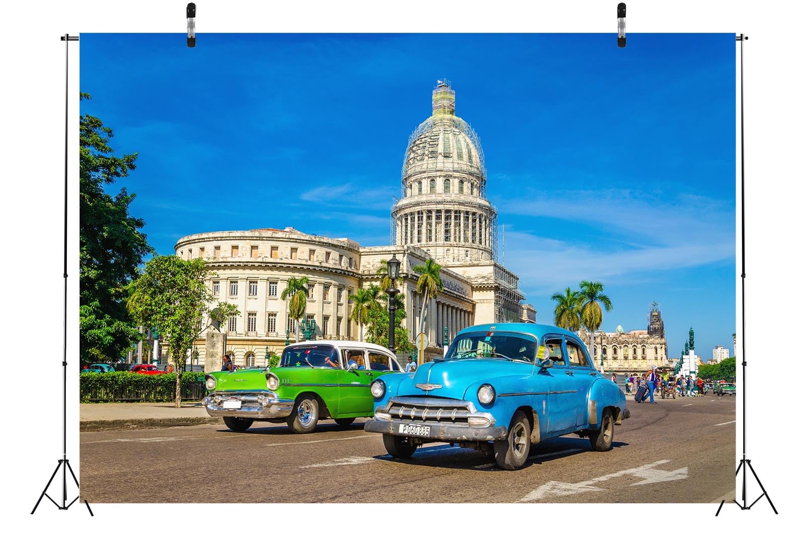 Cuba Havana Backdrop BELECO 17x10ft Fabric Paradise Beach Havana Cuba ...