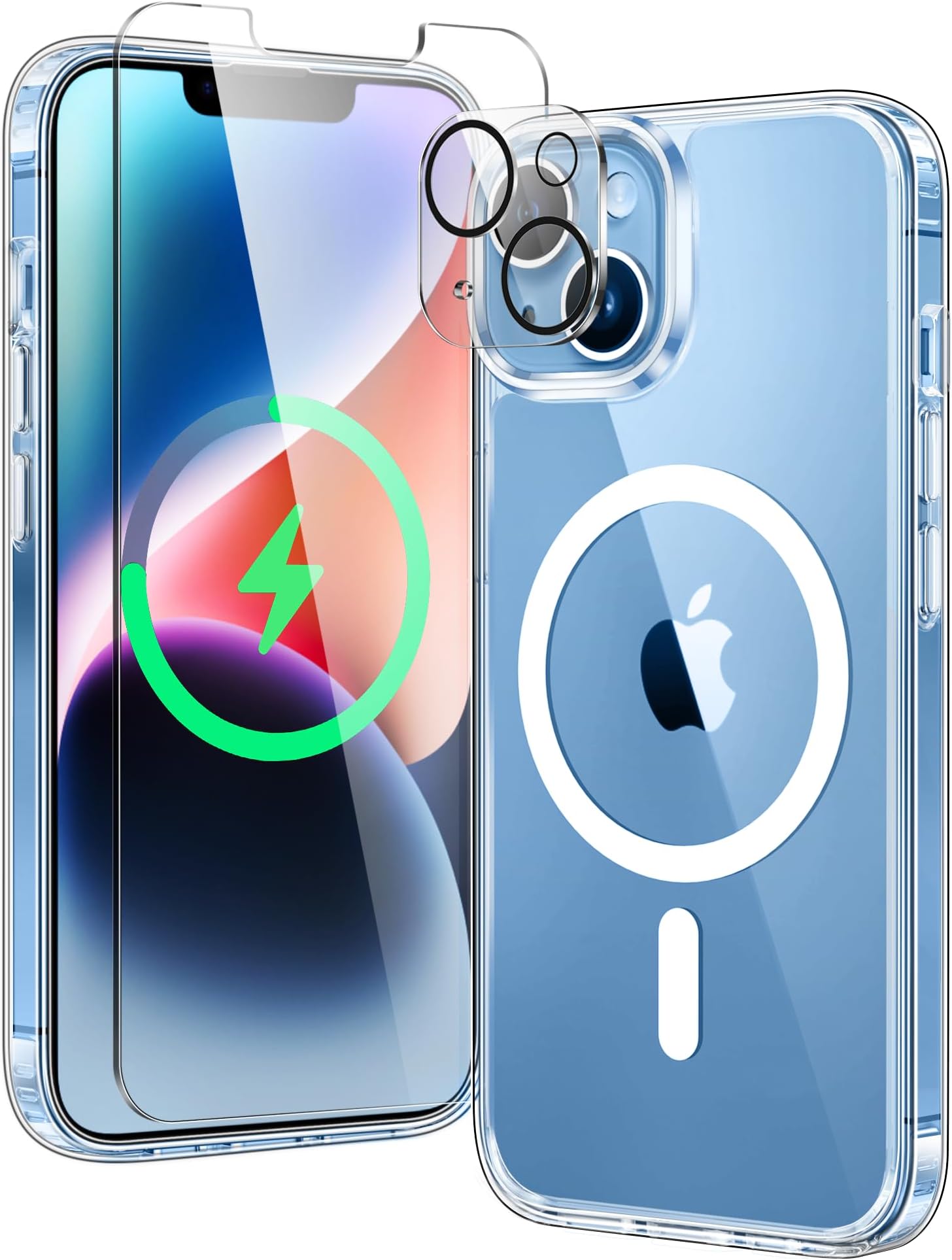 FNTCASE for iPhone 13 Phone Case: iPhone 14 Phone Clear Case Magnetic ...