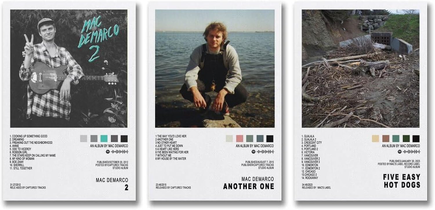 3 Mac Demarco Album Cover Posters - Five Easy Hot Dogs & Another One ...