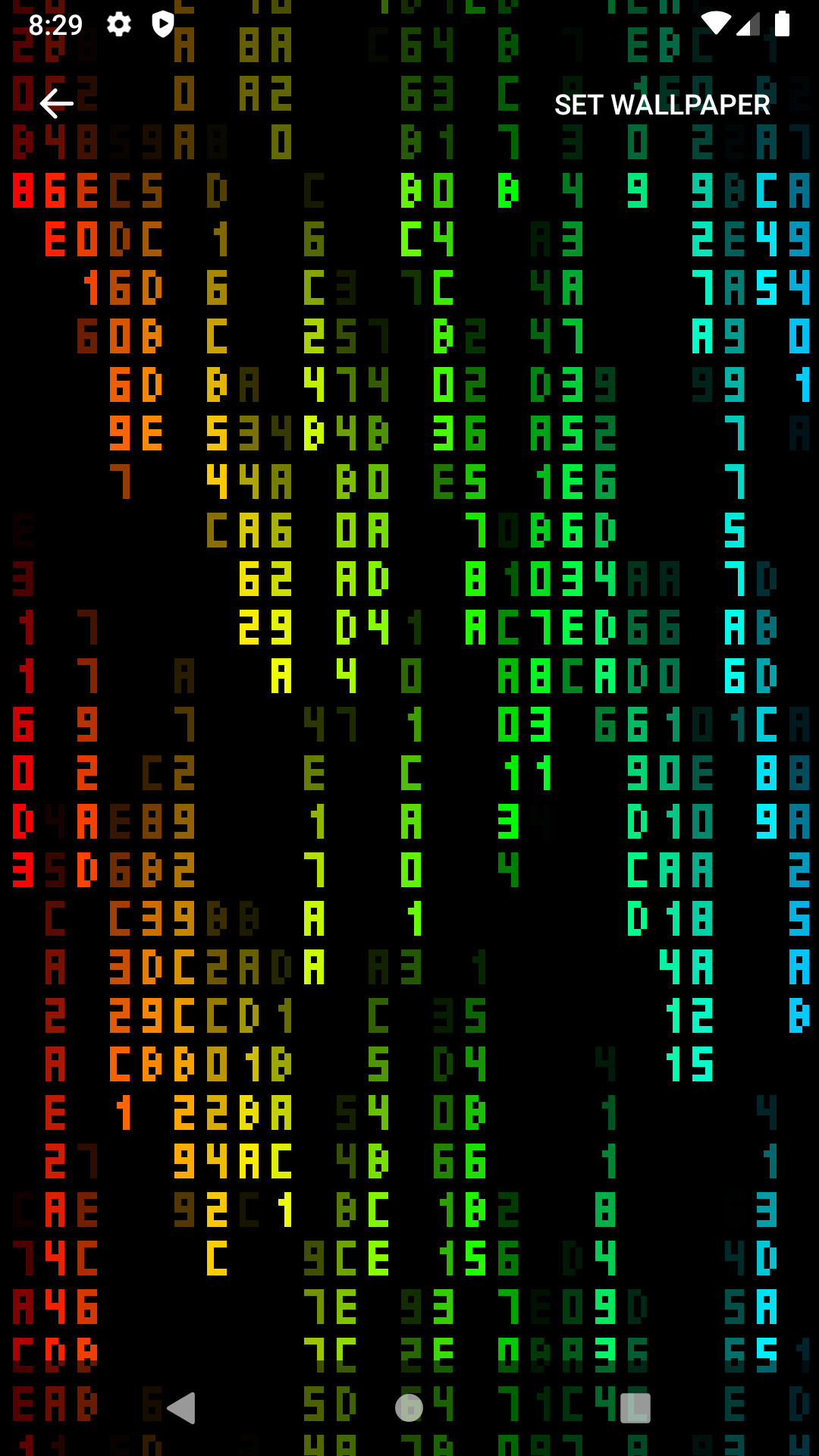 Rainbow Matrix Screensaver & Live Wallpaper: Animated Digital Rain Code ...