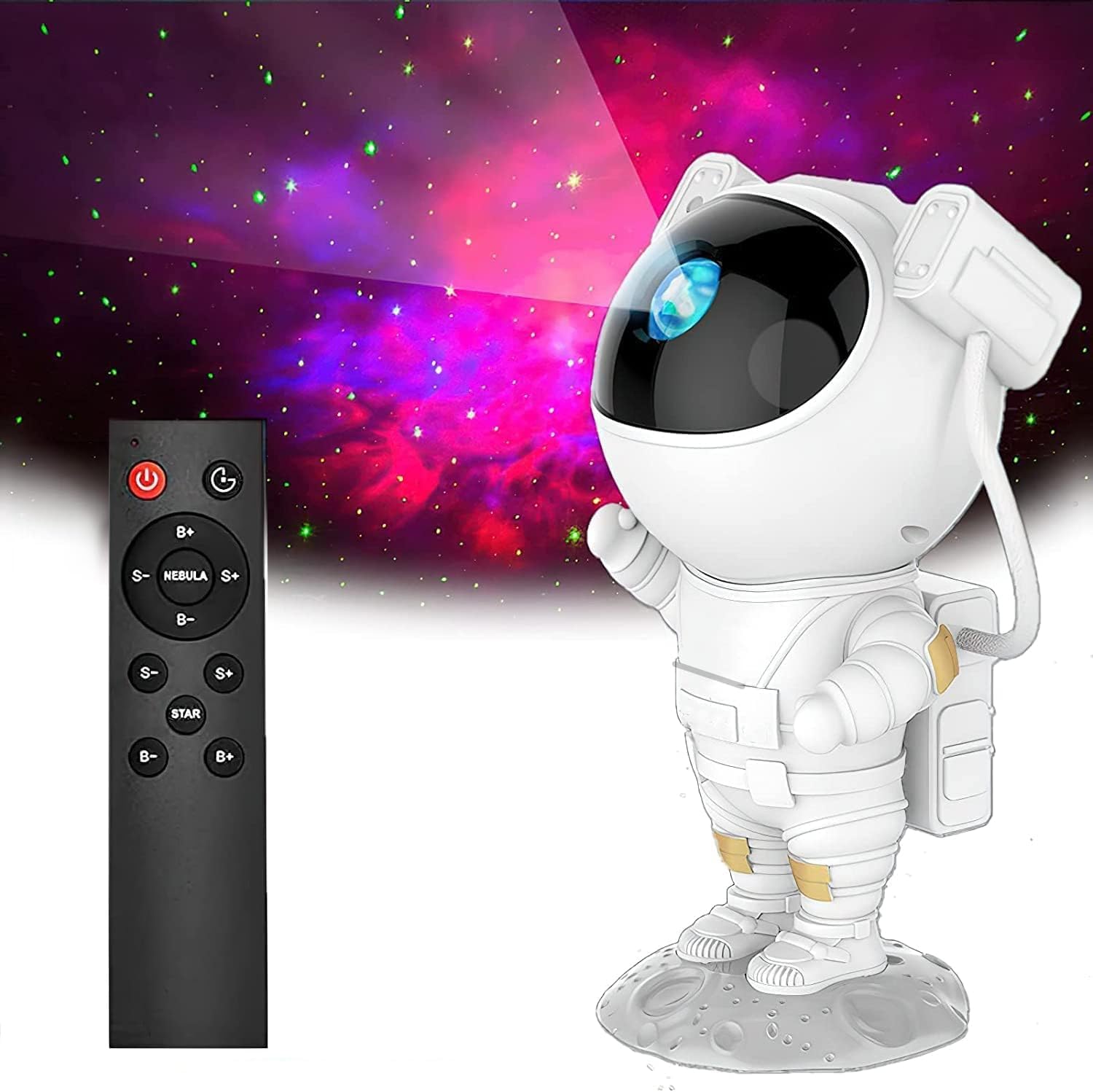 HJB VISSO Star Projector Night Light with Timer, Remote Control and 360 ...