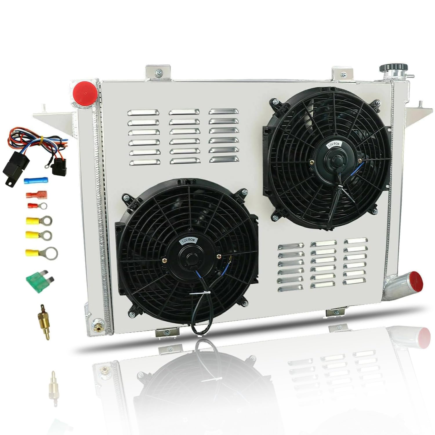 Amazon.com: COOLINGBEST 4 Row Aluminum Radiator Replacement for 1991 ...