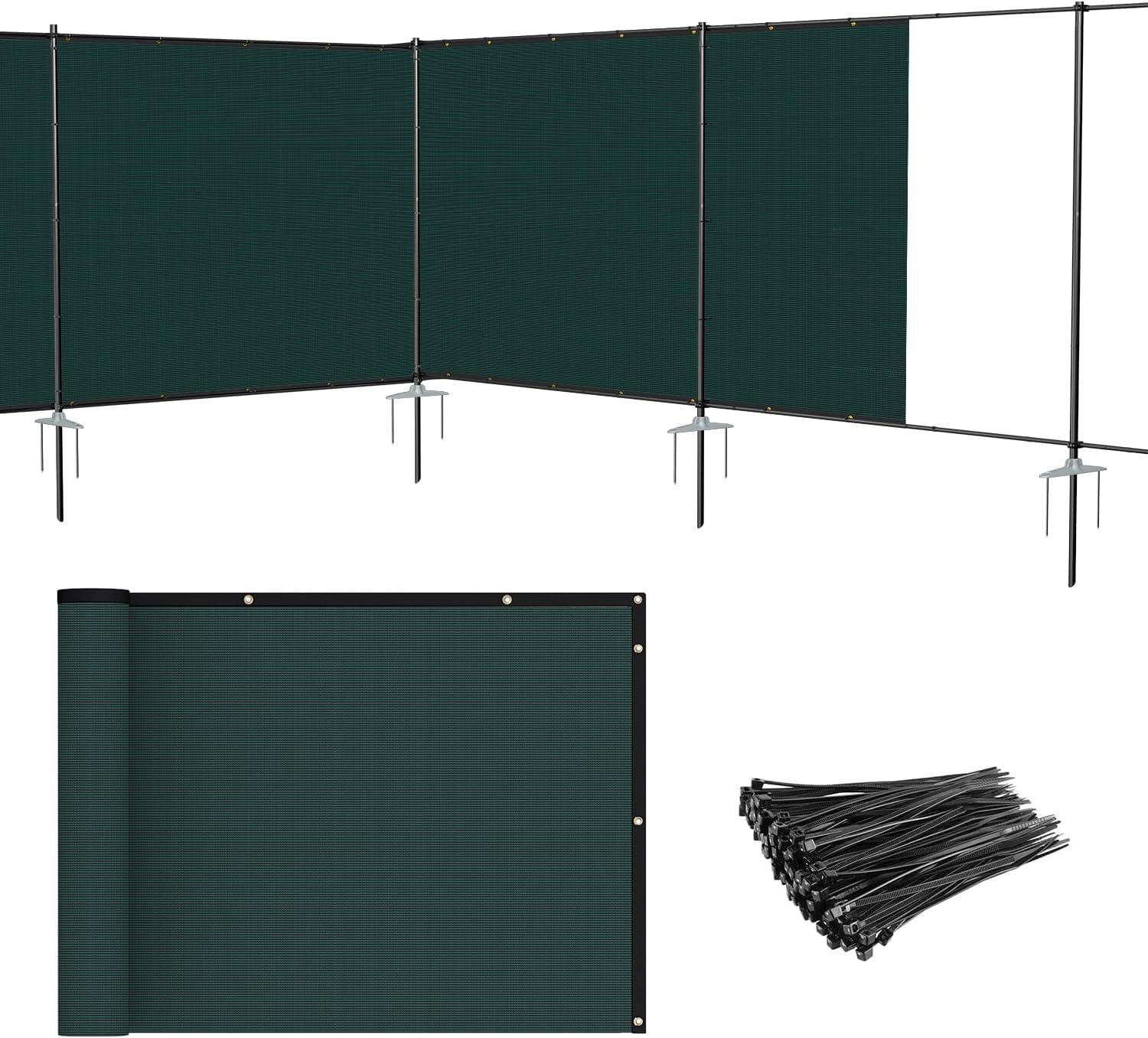 Amazon.com : Patio 6' x 150' Outdoor Privacy Screen Freestanding ...