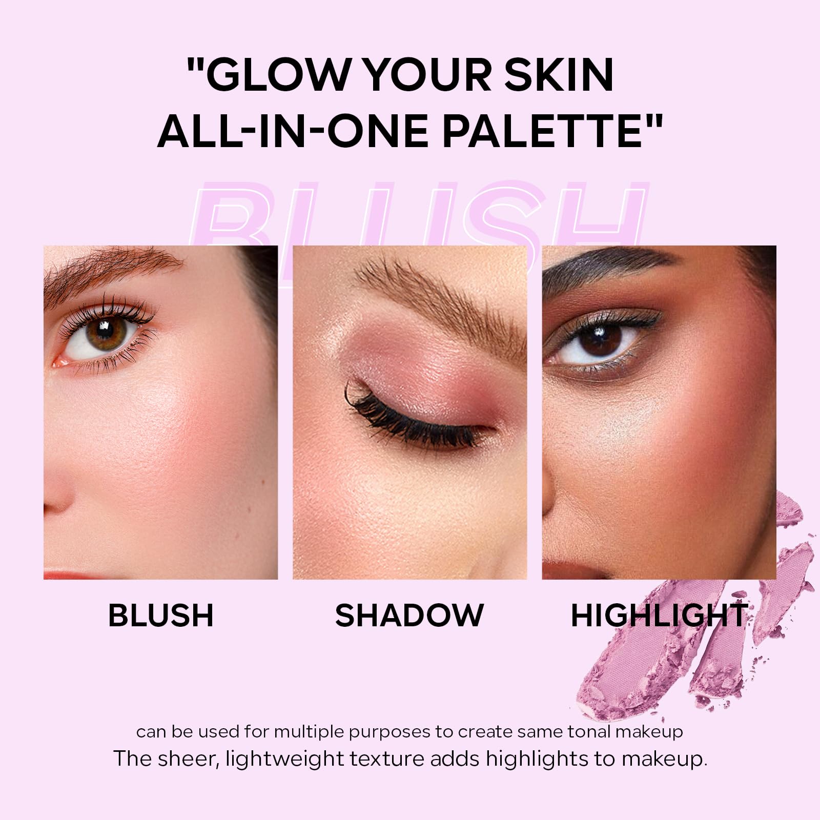 Snapklik.com : Purple Blush Palette, 4 Colors Cool Purple Lavender Tone ...