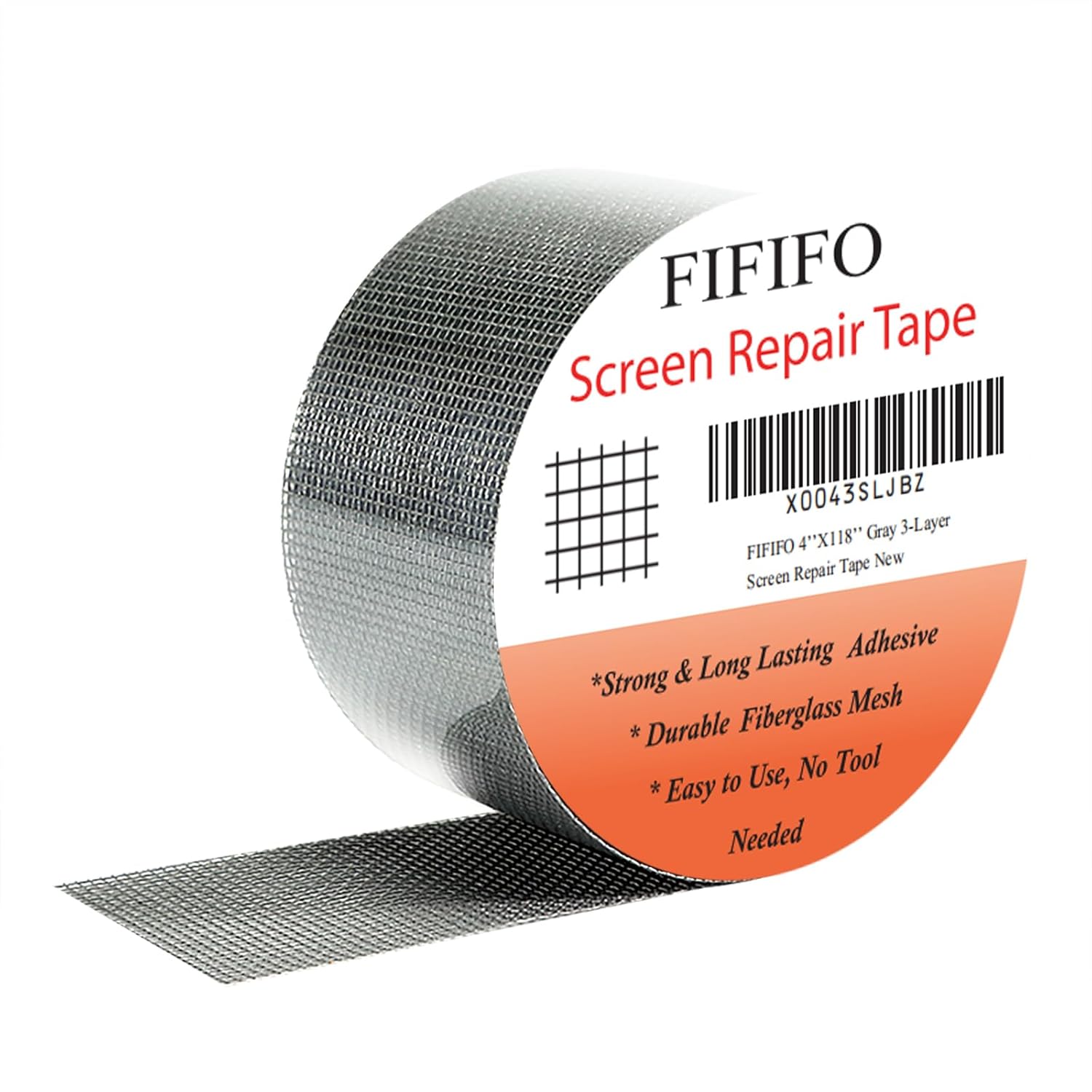 FIFIFO Screen Repair Tape Window Screen Repair Kit 4"X118" Black 3 ...