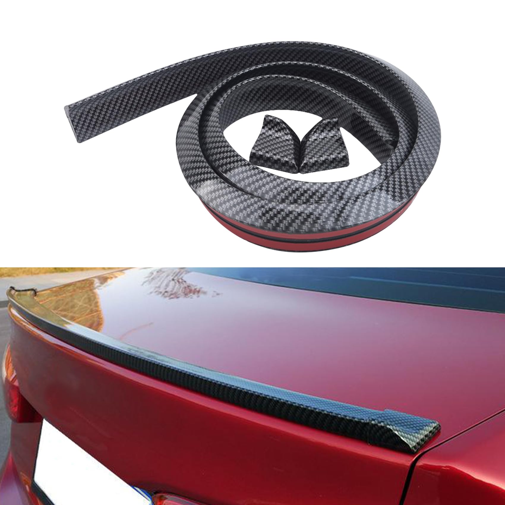 Snapklik.com : Car Trunk Spoiler Roof Lip Kit, Spoilers For Cars ...