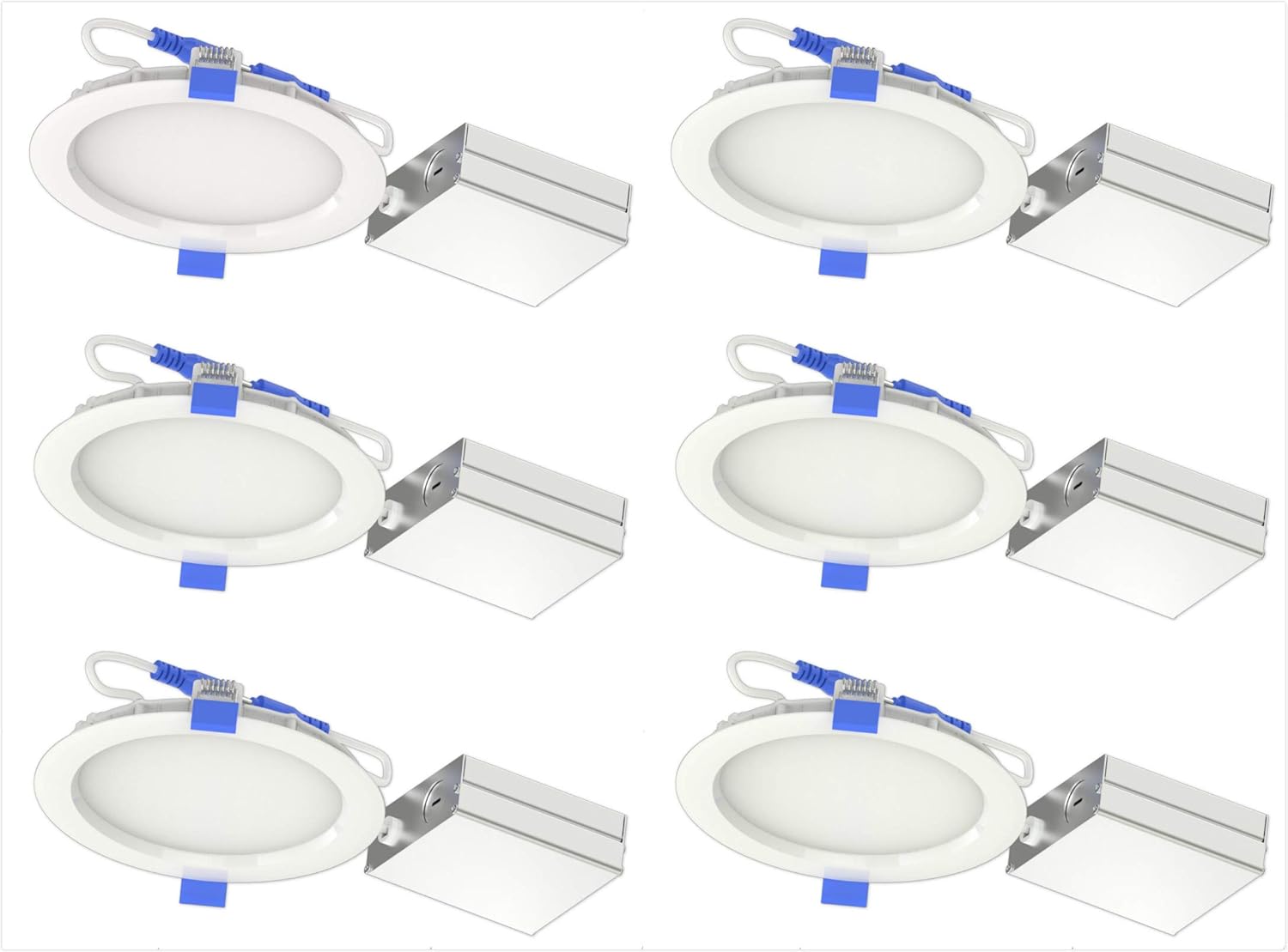 6 Inch Slim Panel Wafer Downlight Ultra-Thin LED Slim Recessed Lighting ...