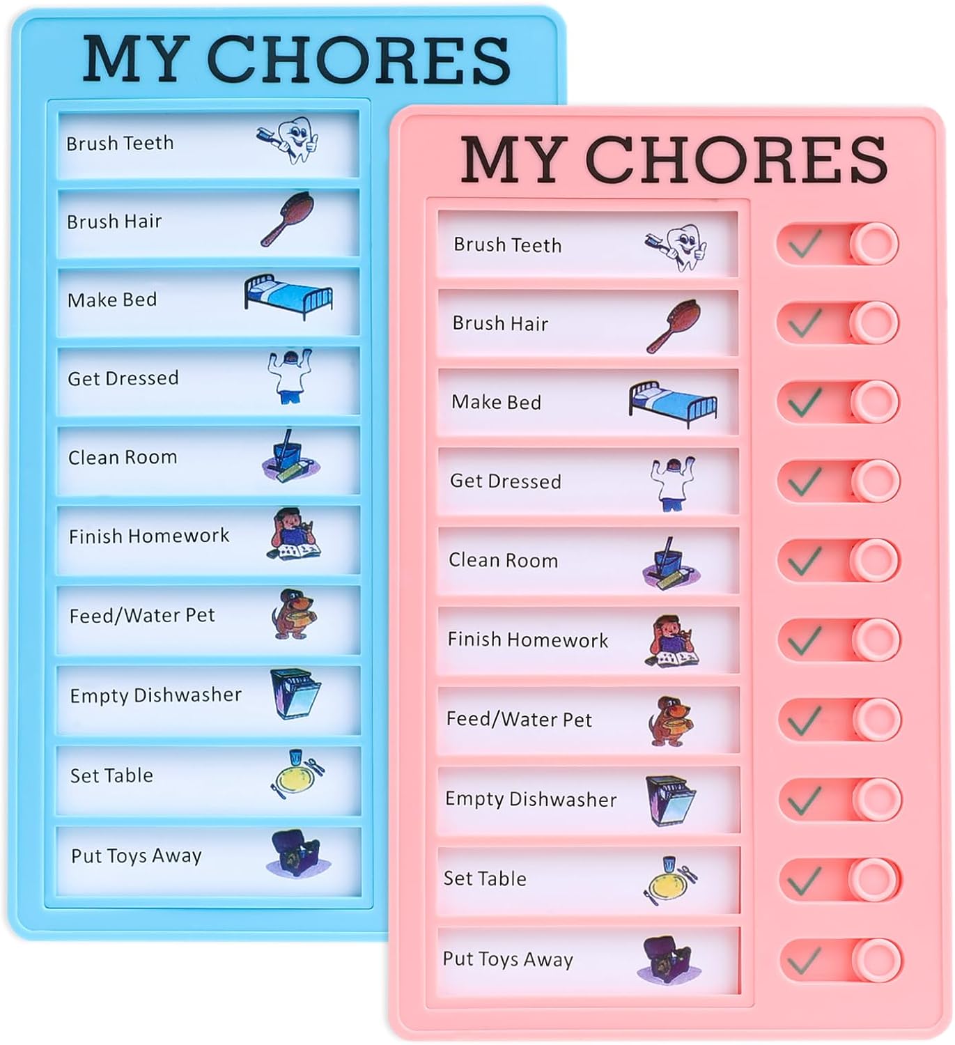 2PCS Chore Chart, Checklist Board My Chores Routine Nepal | Ubuy