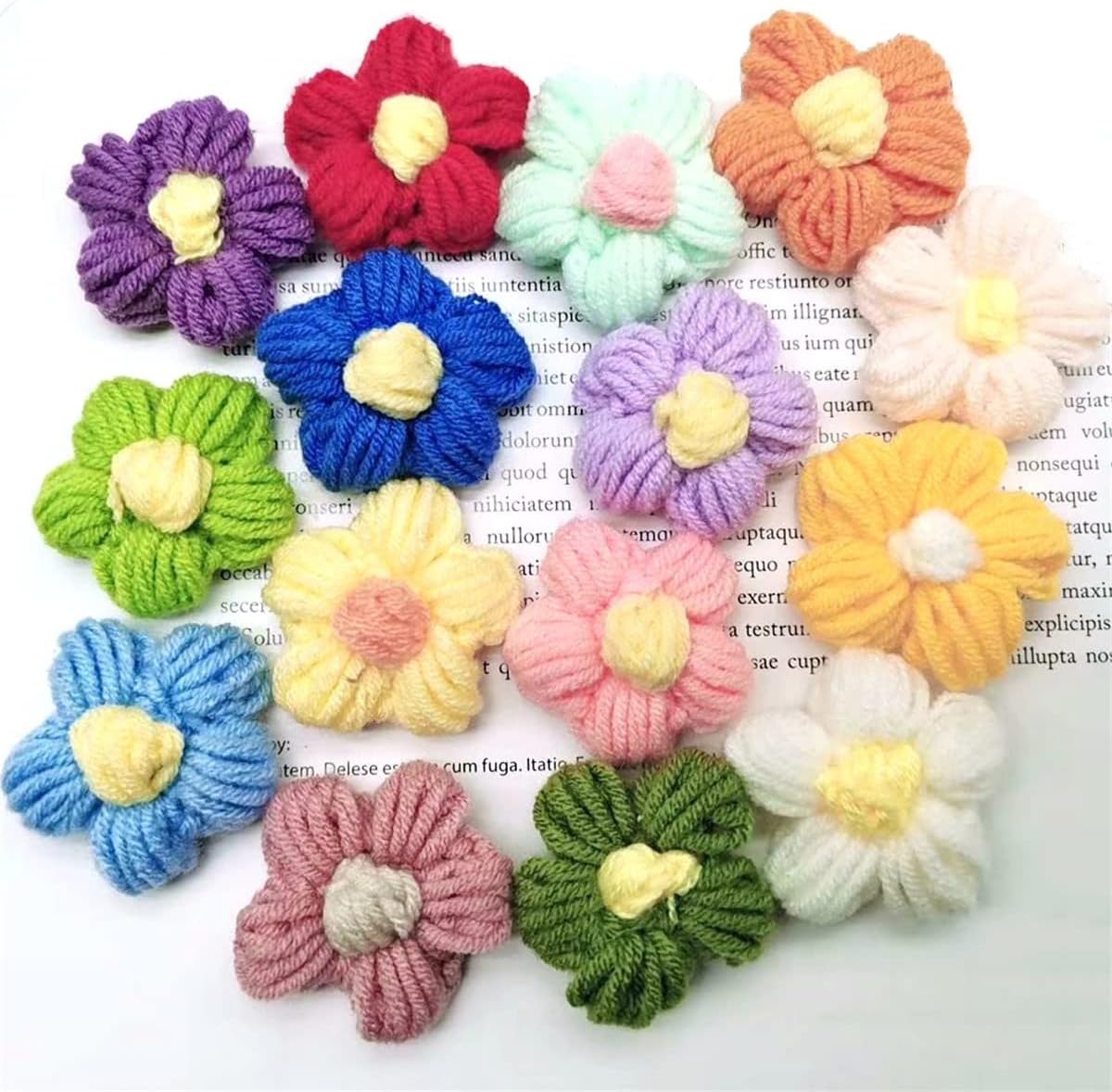 Amazon.com: Hand Crochet Lace Applique FMHXG 10PCS Creamy White Flower ...