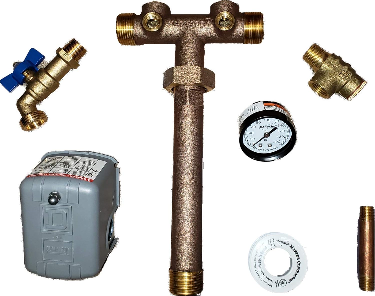 Amazon.com: Pressure Tank Tee Installation Kit w/Union, 1.25"x14 ...