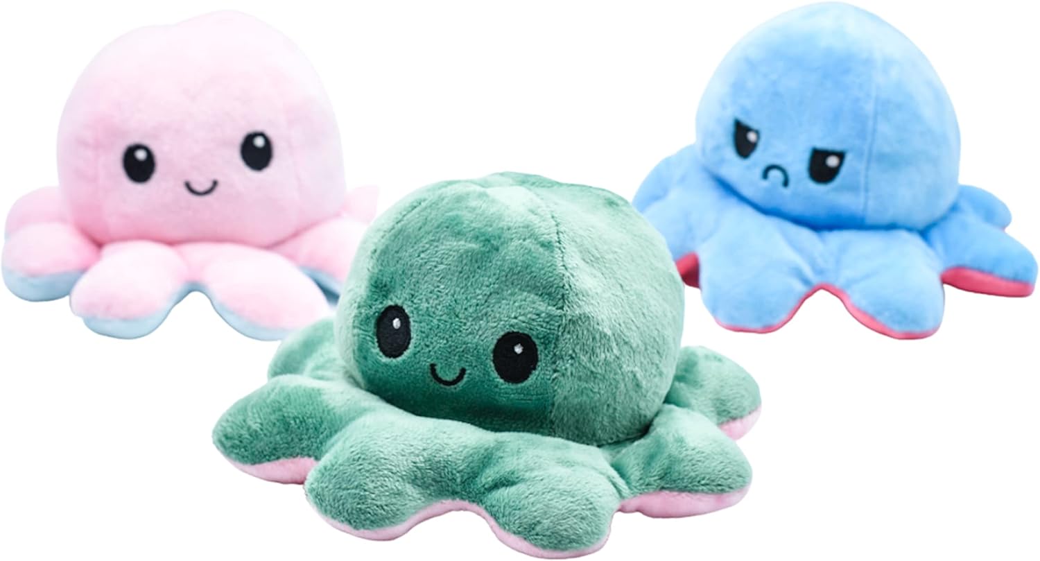Halle P Reversible Octopus Plush (Nicky) Plushie, Plushies, Mood ...