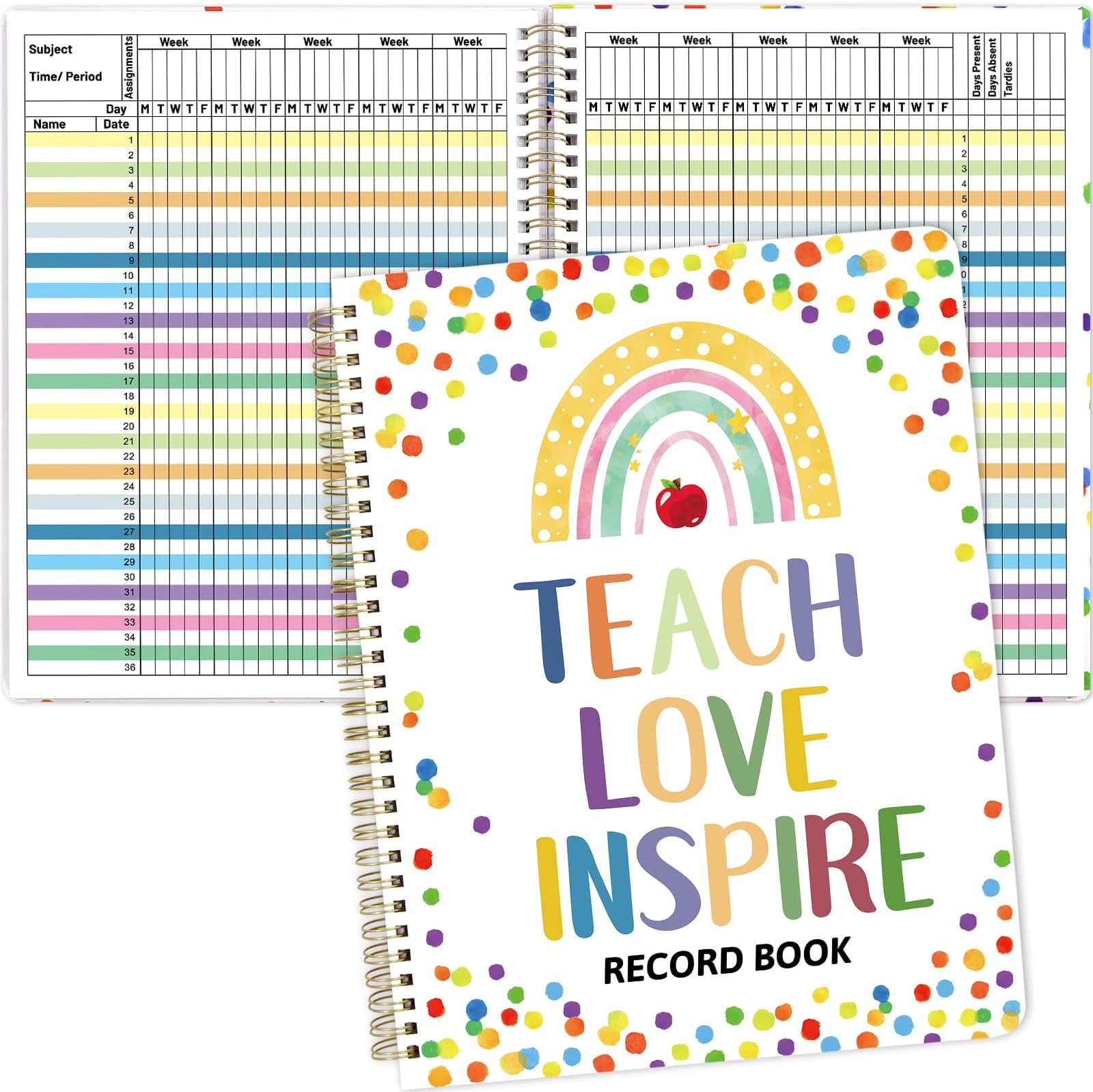 Amazon.com : Teacher Record Book Grade Book Gradebook Logs Student ...