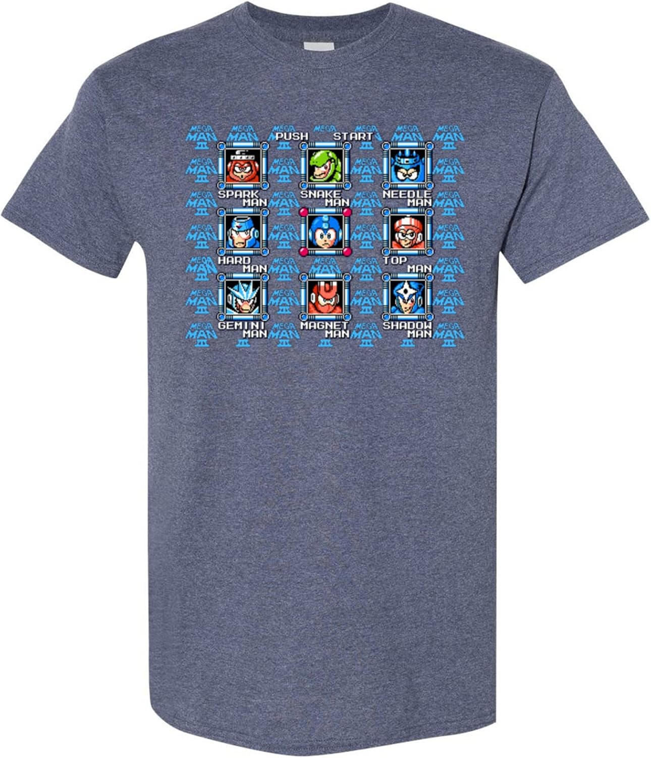 Amazon.com: Absurd Ink Mega Man 3 Bosses - T-Shirt : Clothing, Shoes ...