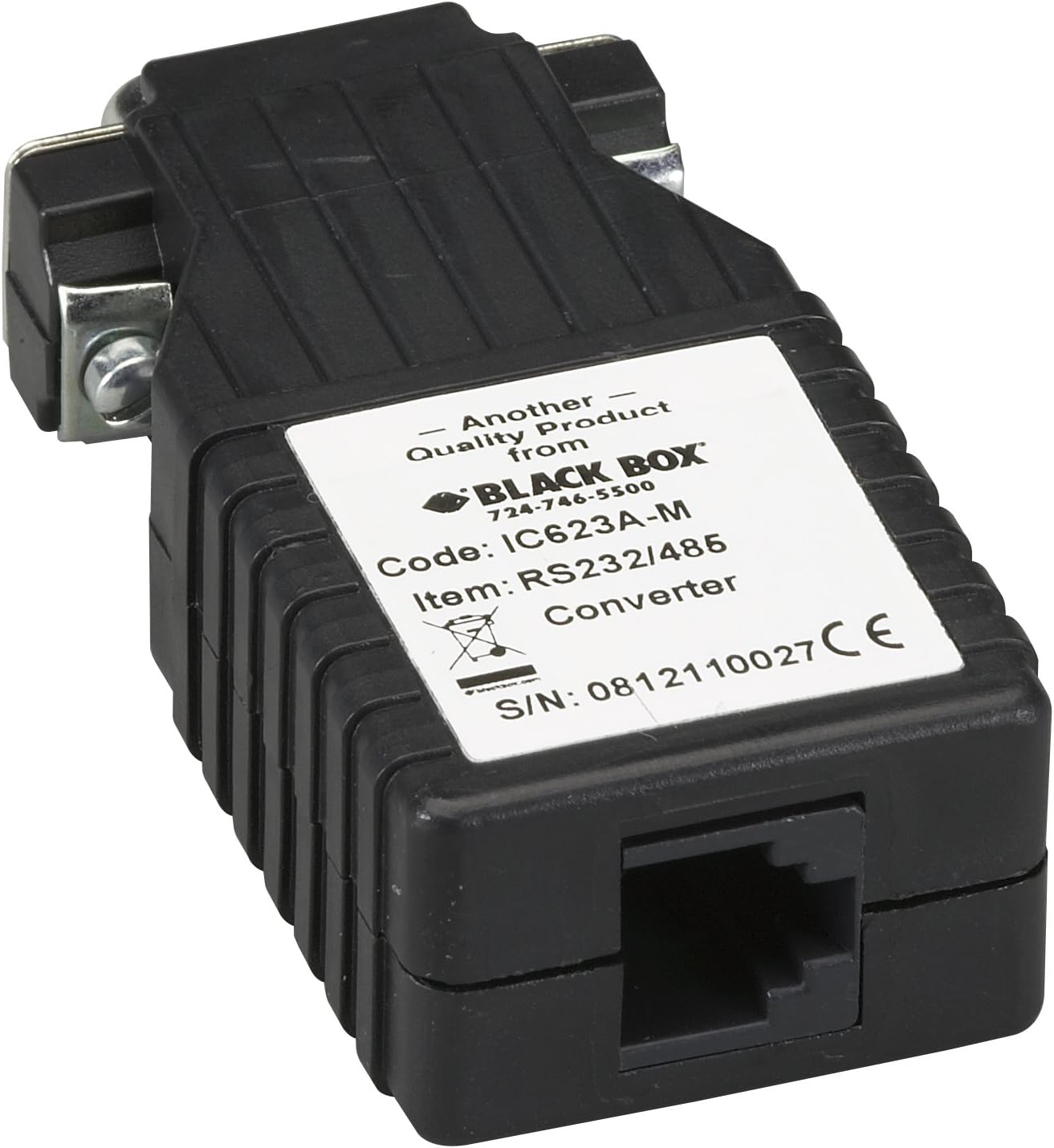 Amazon.com: Black Box Async RS232 to RS485 Interface Converter DB9 to RJ11 : Electronics