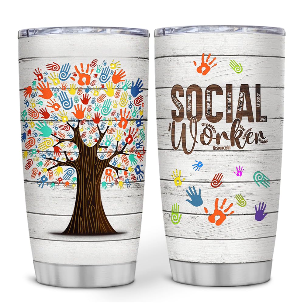 Amazon.com | wowcugi Social Worker Gift Social Worker Tumbler 20oz ...