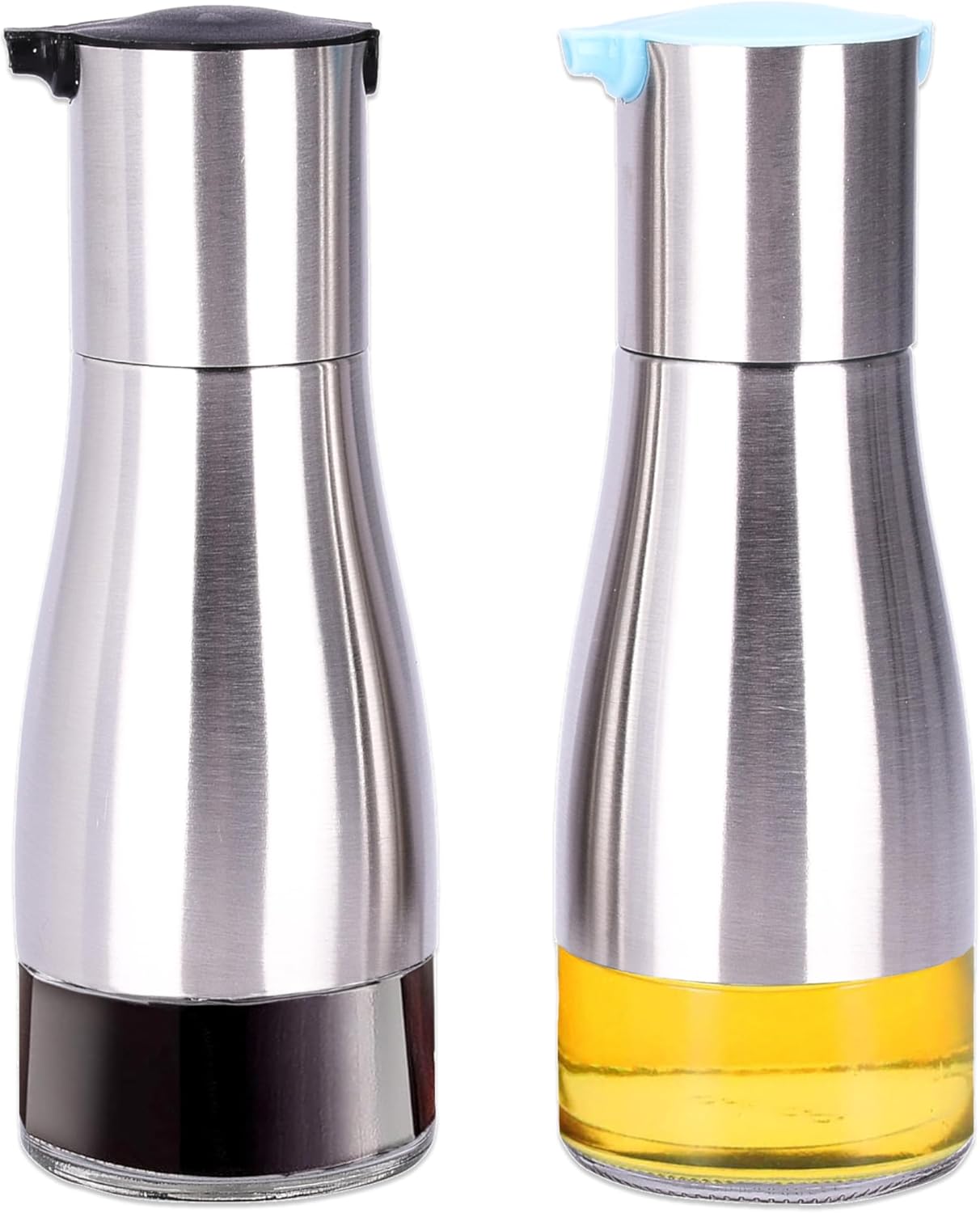 Amazon.com: 2LB Depot Oil and Vinegar Dispenser Set - Brushed Steel ...