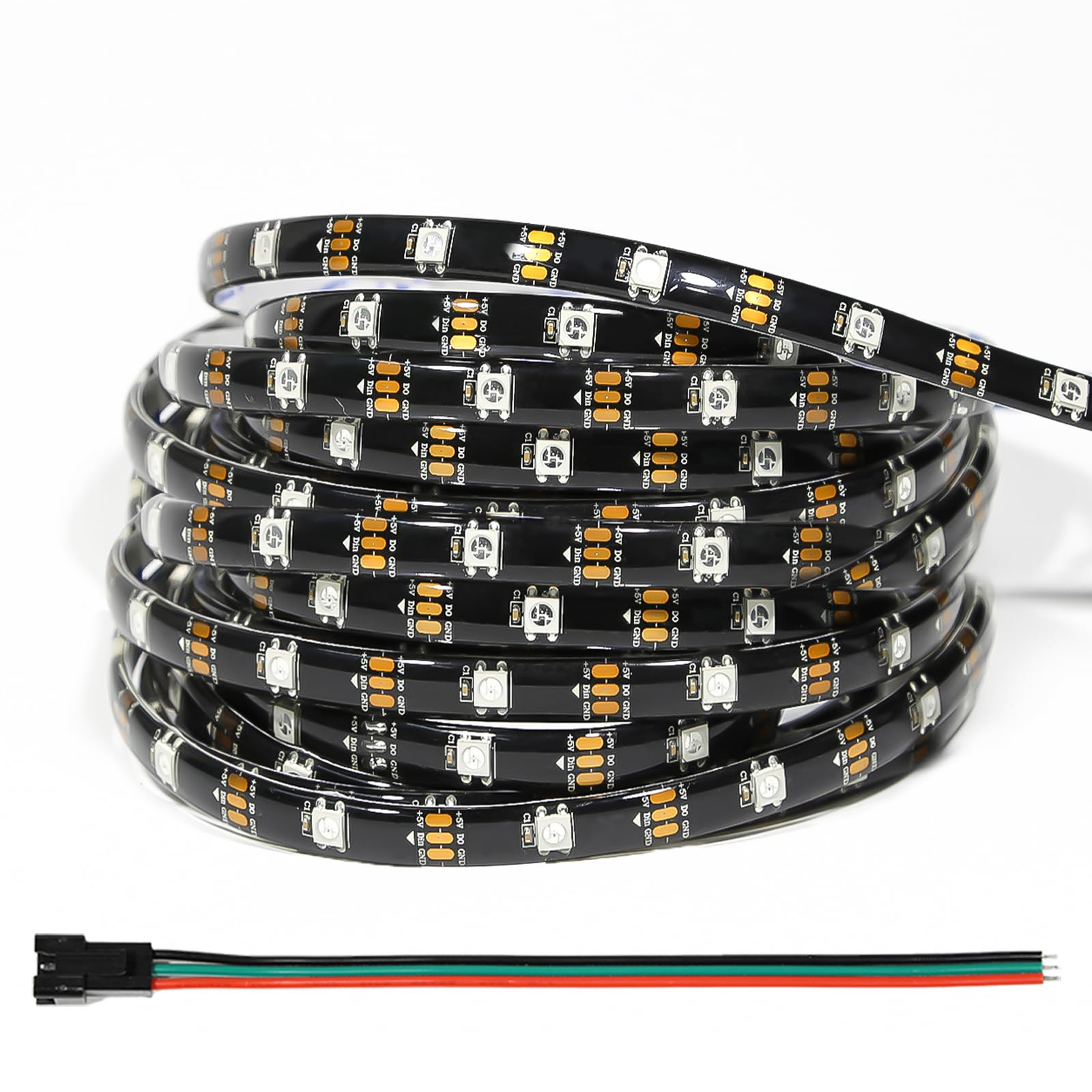 Amazon.com: VISDOLL WS2812B IC RGB 5050SMD Individually Addressable LED ...