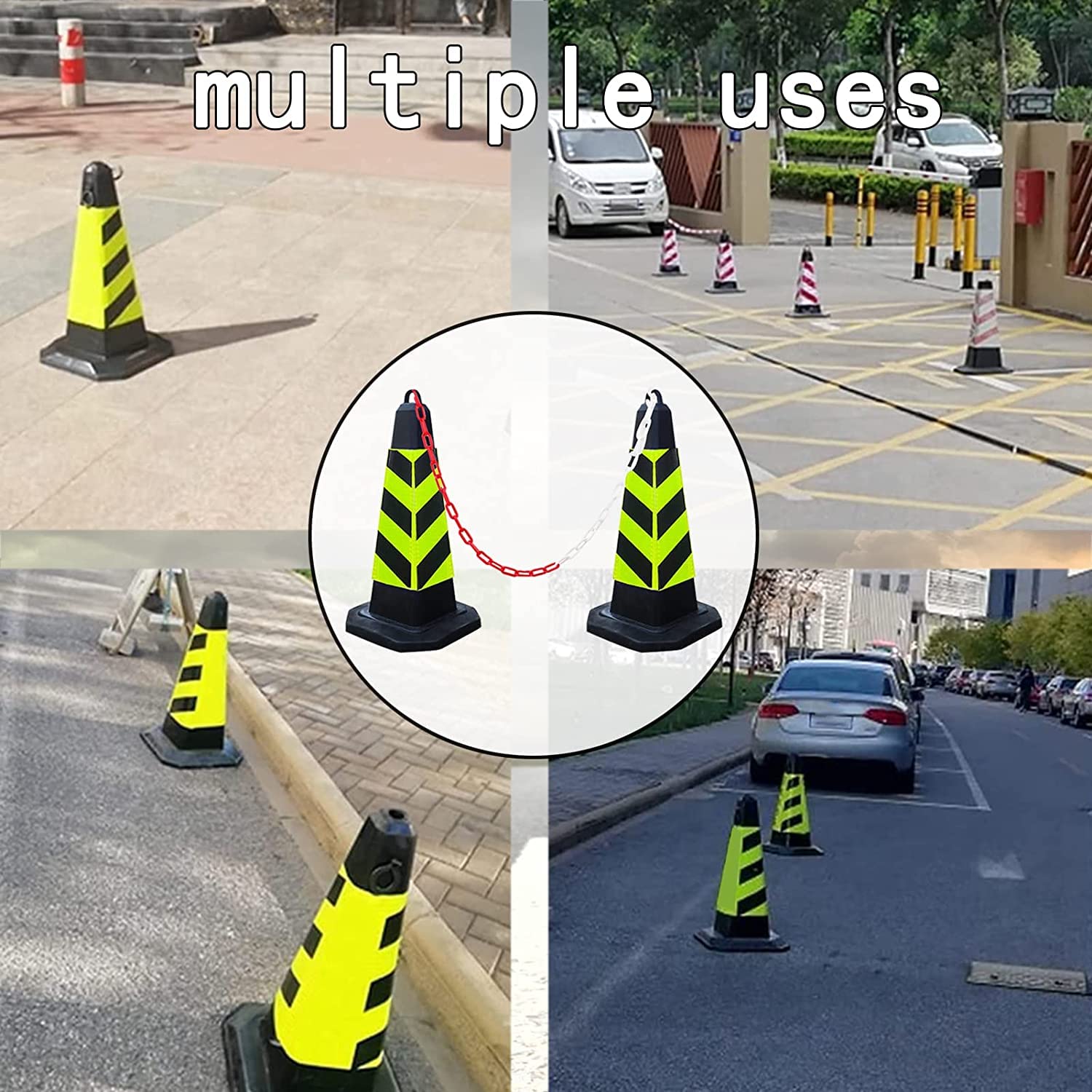 Old Rubber Traffic Cones PE Traffic Cone