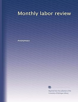 Amazon.co.jp: Monthly labor review (Vol.183) : Anonymous, .: 洋書