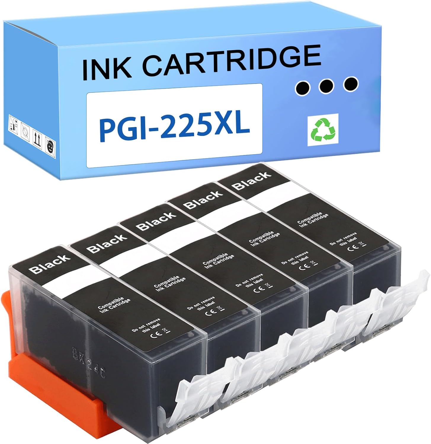 Amazon.com: PGI-225XL Black Ink Cartridges Replacement Compatible for Canon PGI-225BK PGI225 ...