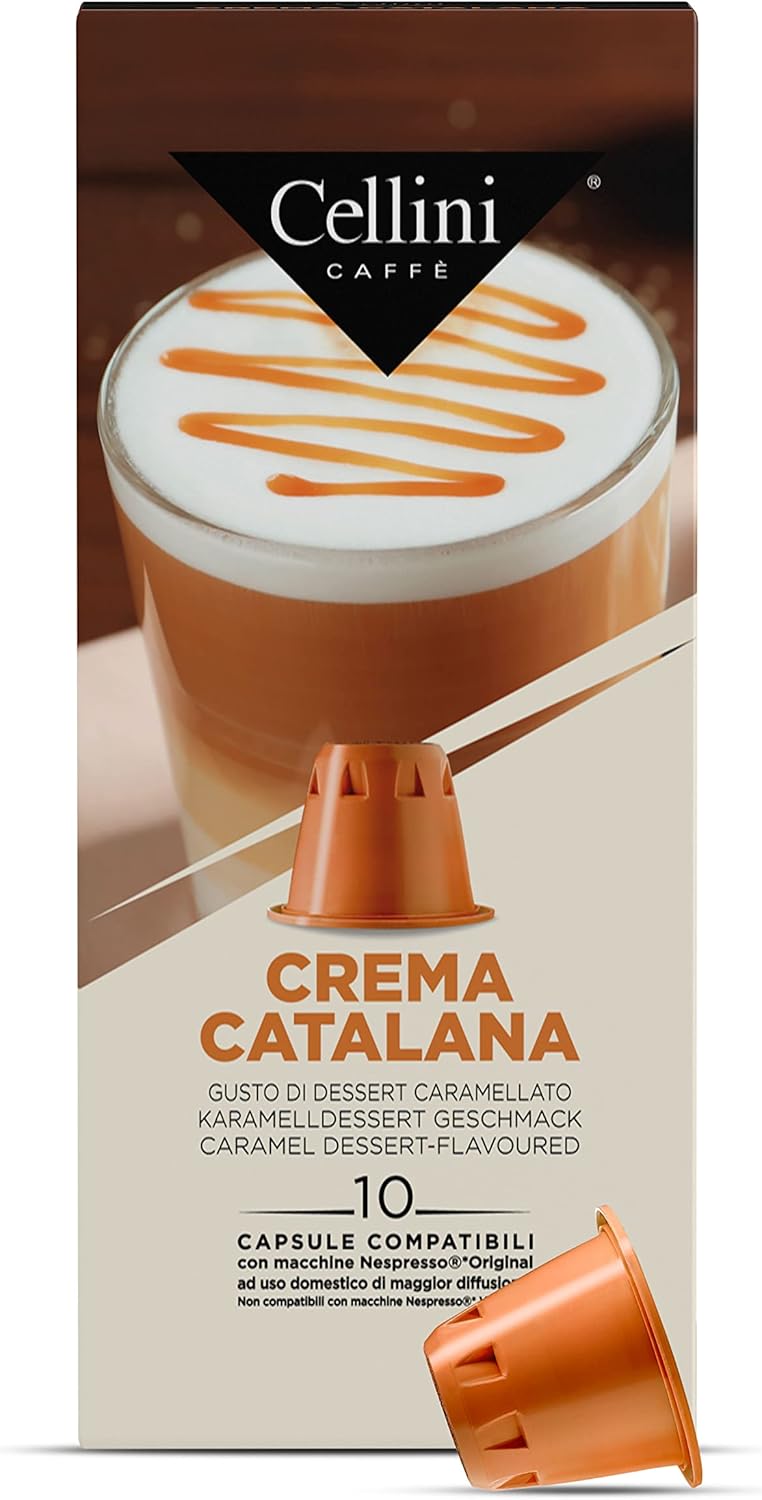 Caffè Cellini Crema Catalana Capsule Compatibili Nespresso - 100pz ...