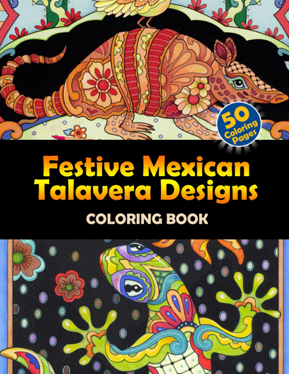 Amazon.com: Festive Mexican Talavera Designs Coloring Book: Dozens of ...