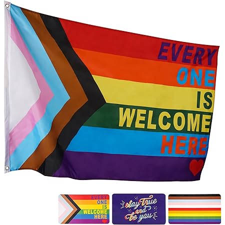 Amazon.com : Pride Flag 3x5 Ft Outdoor Gay Pride Rainbow Flag Vivid ...