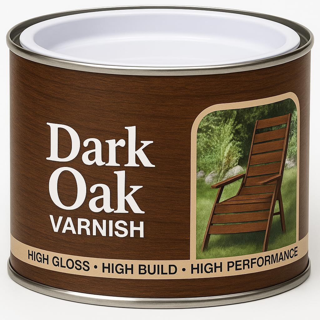 Dark Oak Varnish 180ml - Resin-Based Varnish for Wooden Surfaces ...