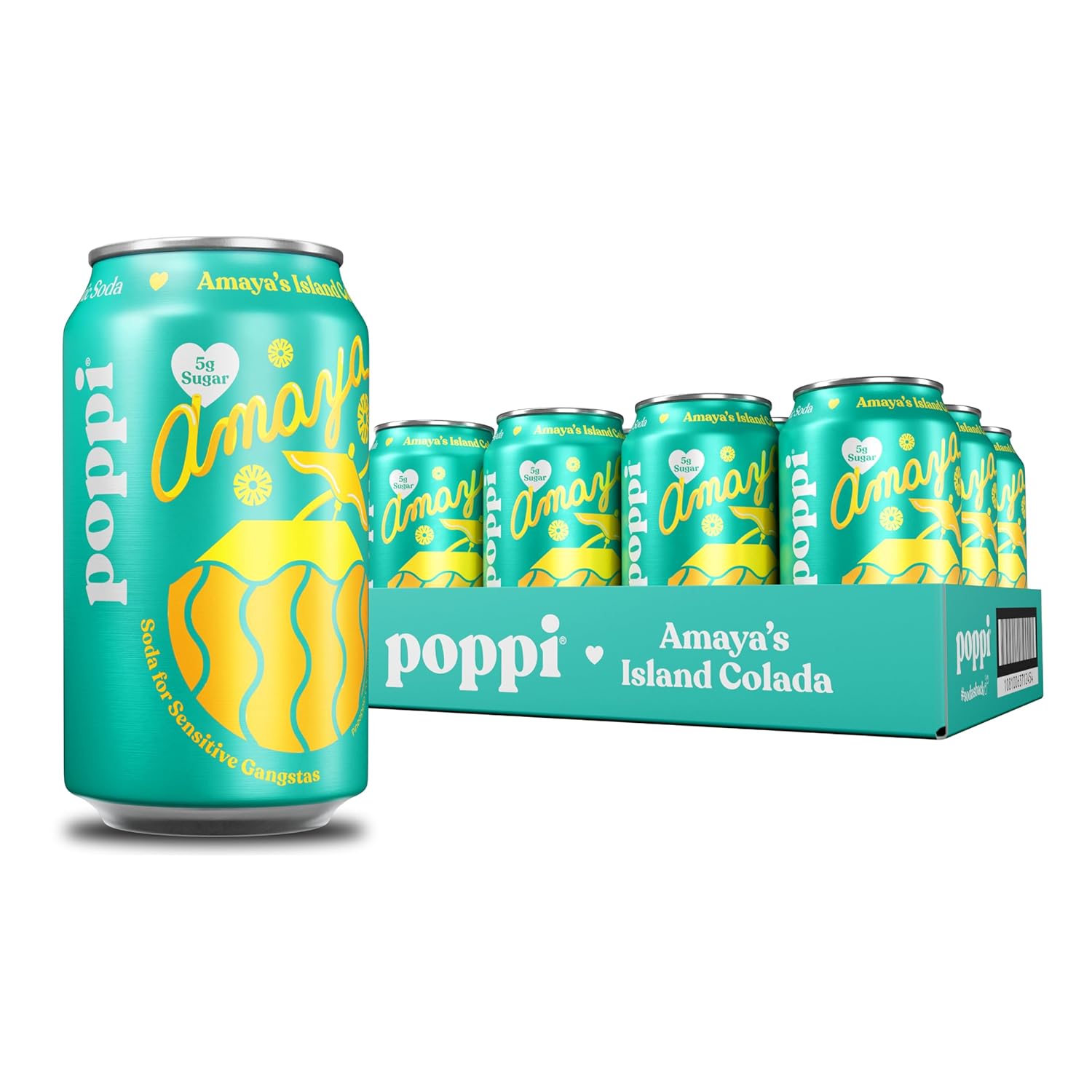 Amazon.com : Poppi Sparkling Prebiotic Soda Beverage with Apple Cider ...