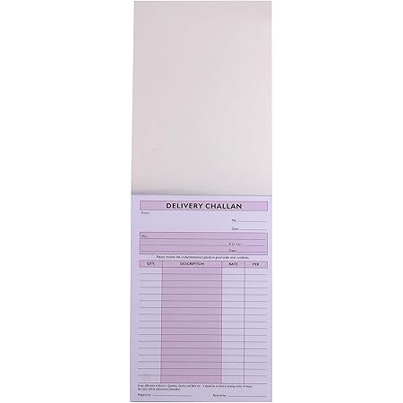 NOZOMI Delivery Challan Book, 150 Pages (Including 2 Duplicate Page ...