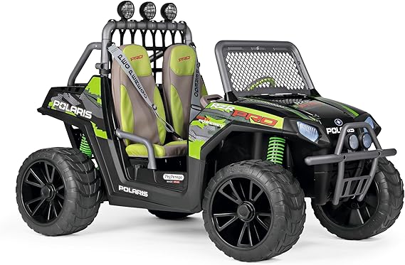 Amazon.com: Peg Perego Polaris RZR PRO Green Shadow 24 Volt Ride on ...