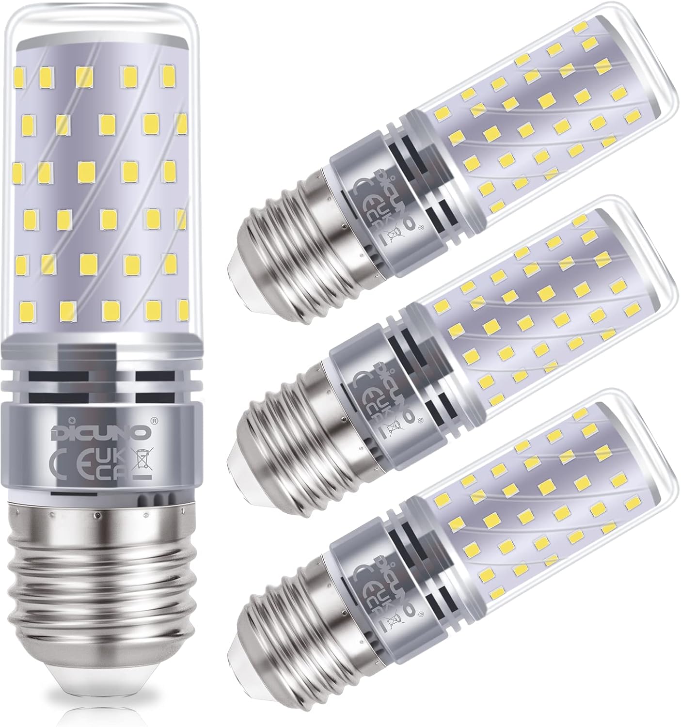 DiCUNO E27 LED Bulb 10W, E27 ES Edison Screw Light Bulbs, Cool White ...
