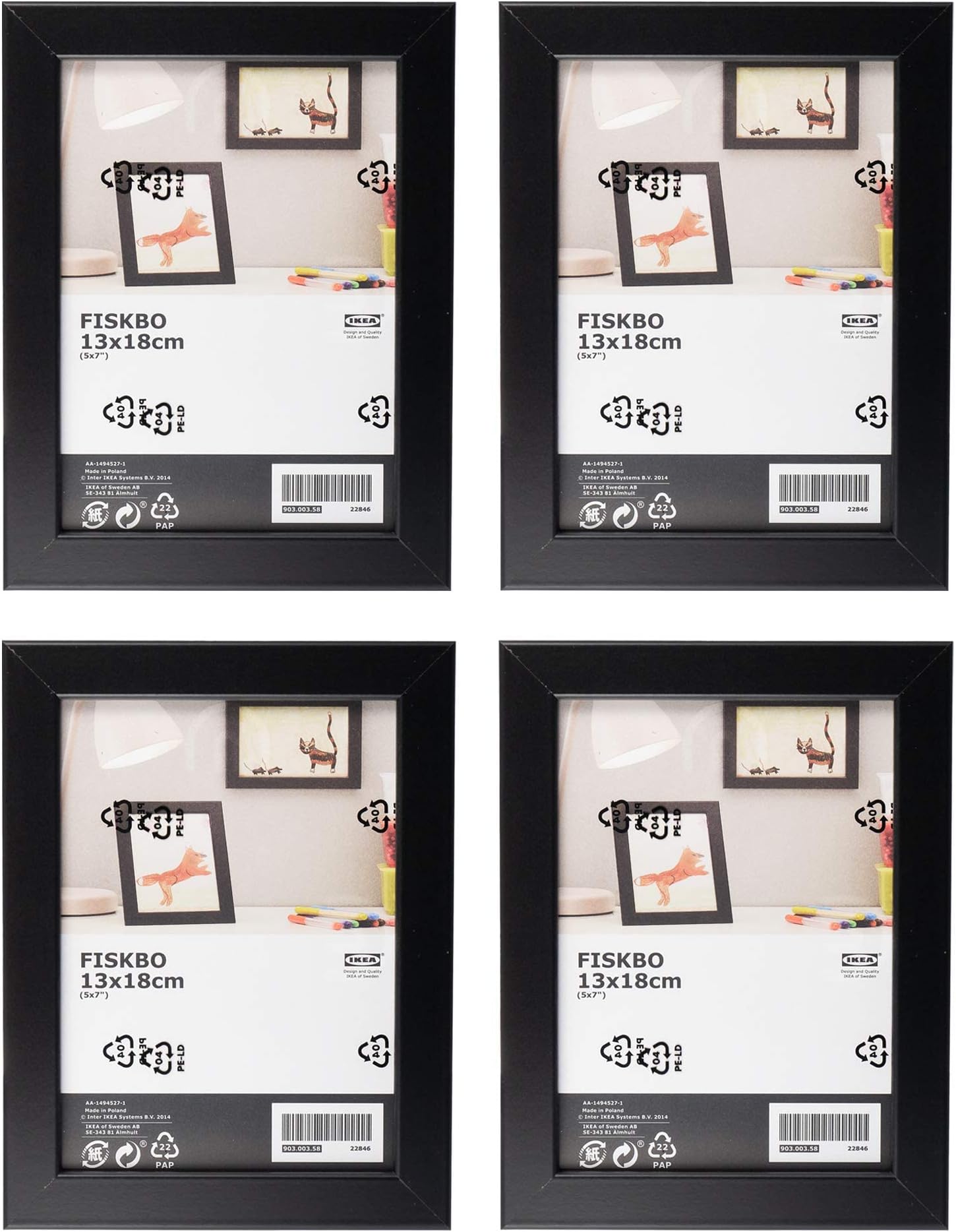 Ikea RIBBA Rahmen 30x40 cm schwarz : Amazon.de: Küche, Haushalt & Wohnen