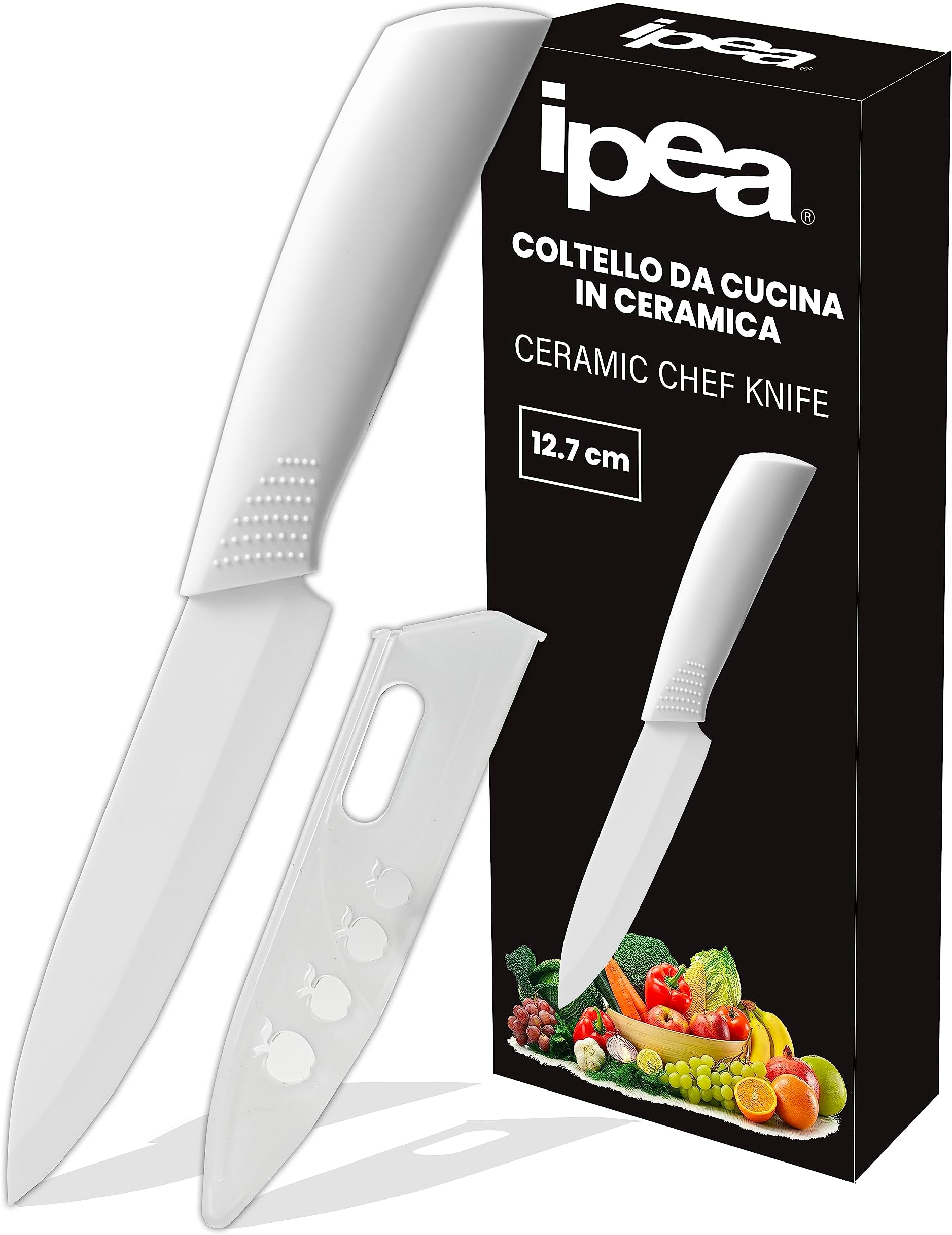 IPEA Coltello in Ceramica per Frutta, Verdura, Carne - Coltello Chef da ...