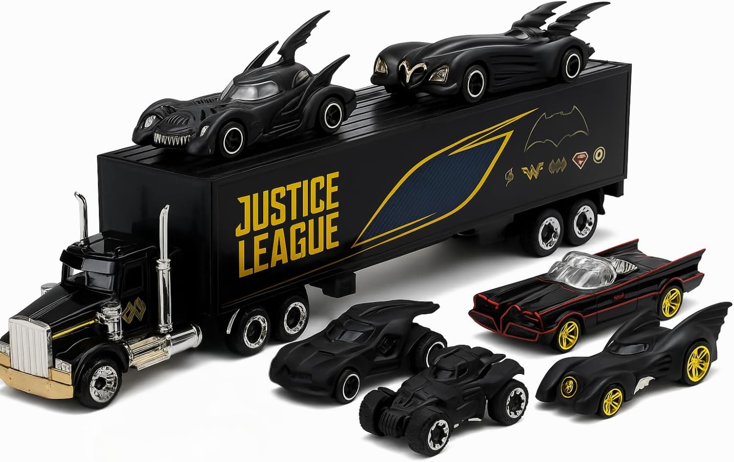 Hot Wheels Batman 85th Anniversary Batmobile Pack 5 1:64 Scale Toy Cars ...