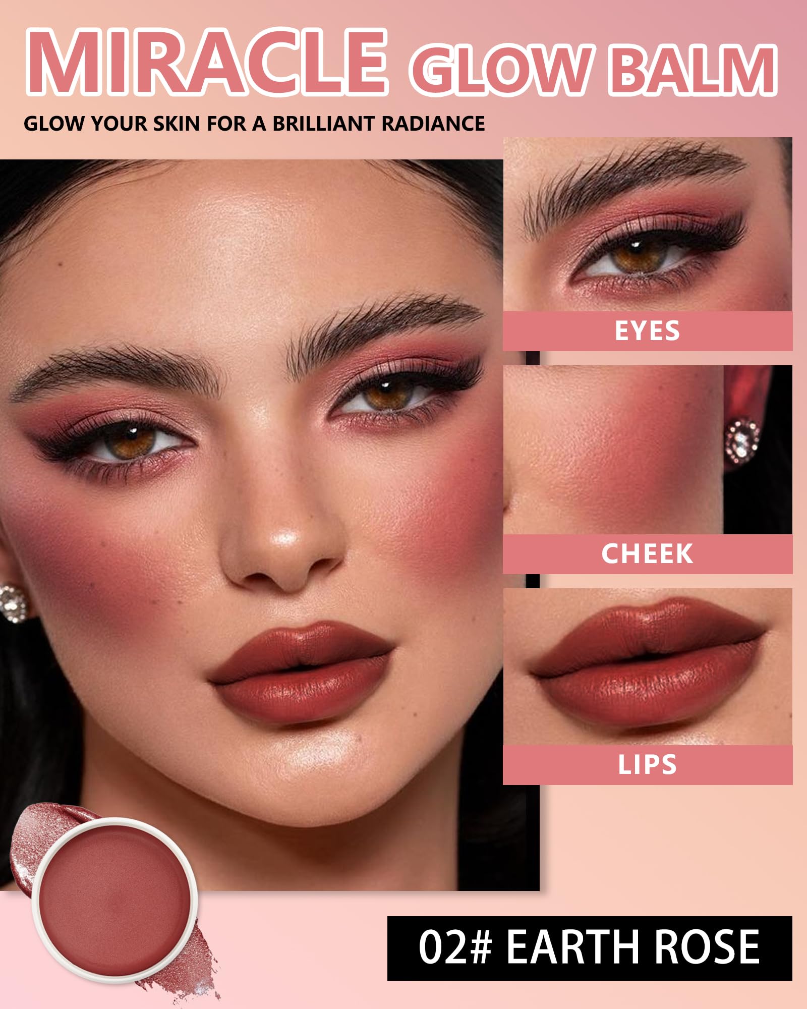 Snapklik.com : Miracle Glow Balm - Hydrating Tinted Cream Blush, Multi ...