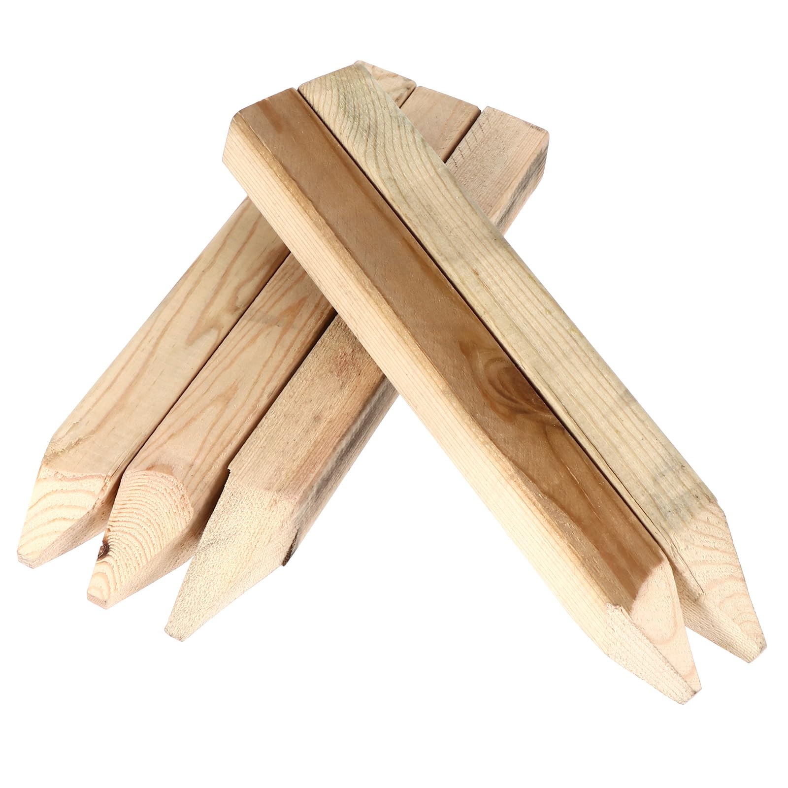 Amazon.com : Yardwe 5pcs Wood Pile Wooden Stakes Wooden Garden Spikes ...
