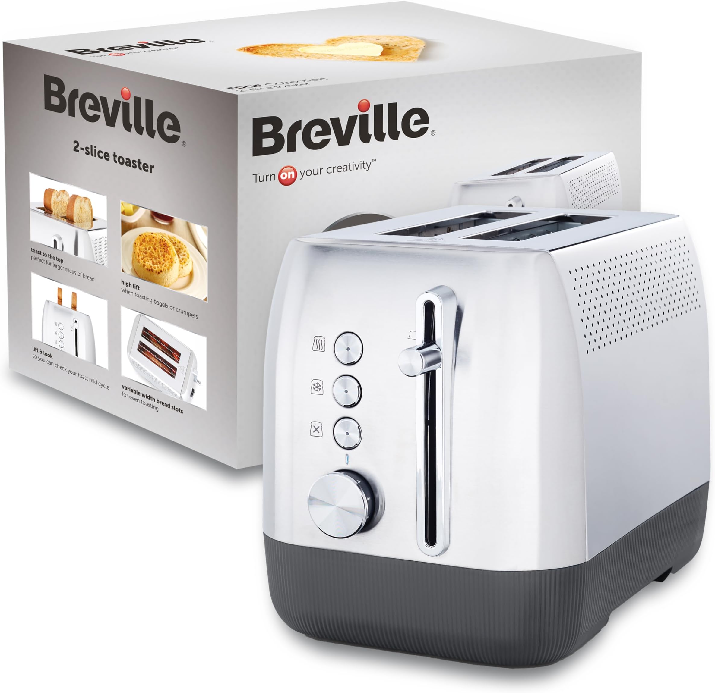 Russell Hobbs 18780, 2 Slice Toaster, 7 Browning Levels , 1500W ...
