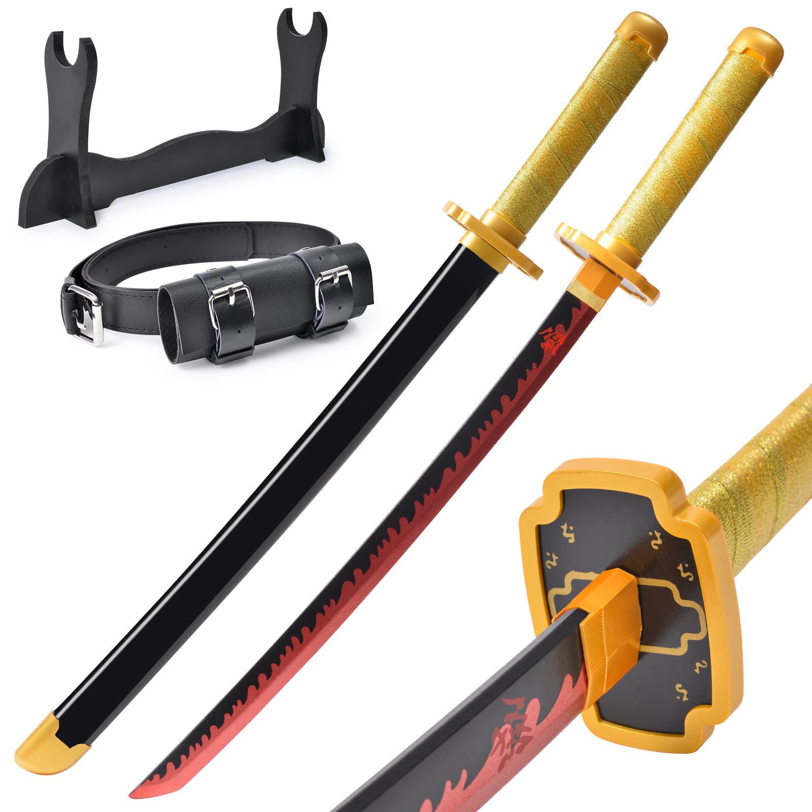 Demon Slayer Sword- 31 Inch,with Belt and Stand - Anime Sword Original ...